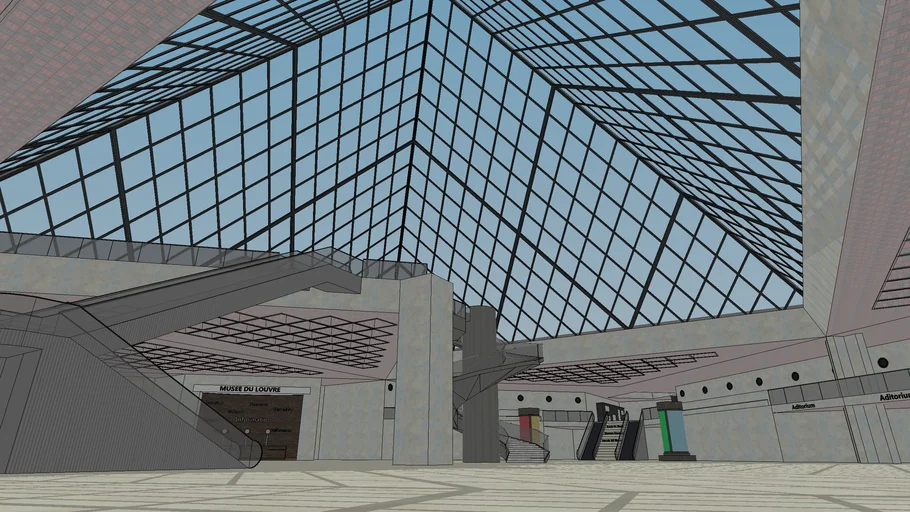 Musée du Louvre partie 1 | 3D Warehouse