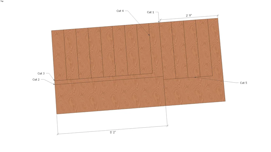 Bed Frame With Drawers and Back Rest With Templates and Cut Sheet | 3D ...