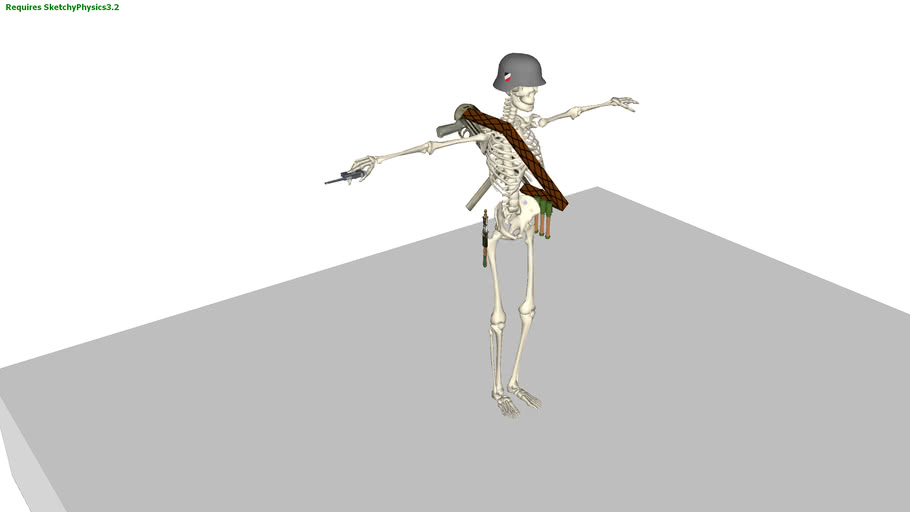 nazi zombie skeleton ragdoll | 3D Warehouse