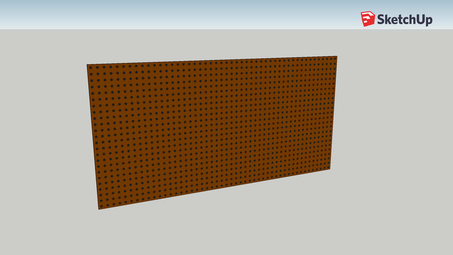 Pegboard 2x4 | 3D Warehouse