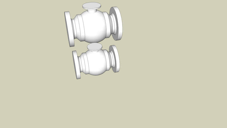 Steel Ball Valve 600# 20' & 10' | 3D Warehouse