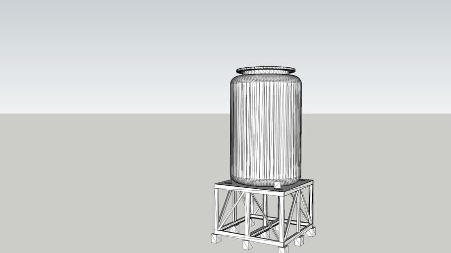 Water Tank with Frame Structure | 3D Warehouse