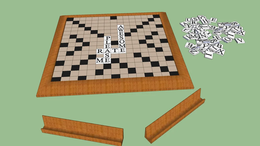 A scrabble board | 3D Warehouse