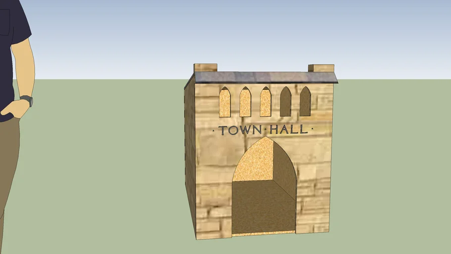 Town Hall Dog House | 3D Warehouse