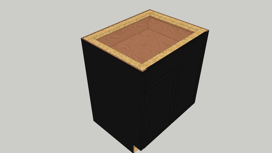 Hampton Bay 30x30x12 in. Wall Kitchen Cabinet in Java | 3D Warehouse