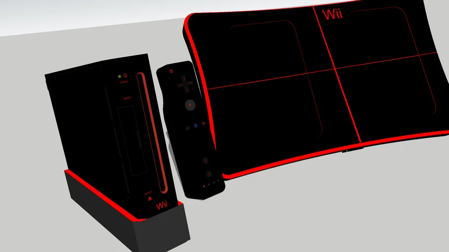 Black&Red Wii | 3D Warehouse