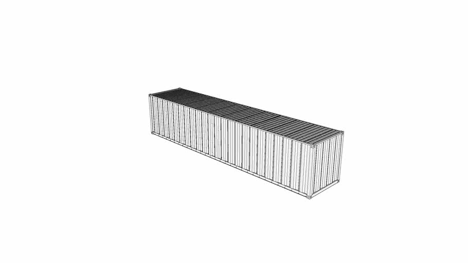 40ft Standard Container | 3D Warehouse