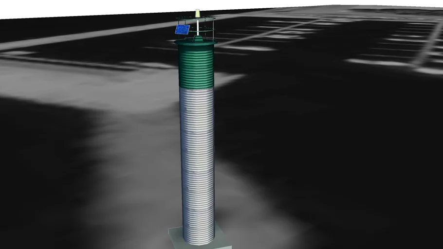 Marine Navigation Marker Light | 3D Warehouse