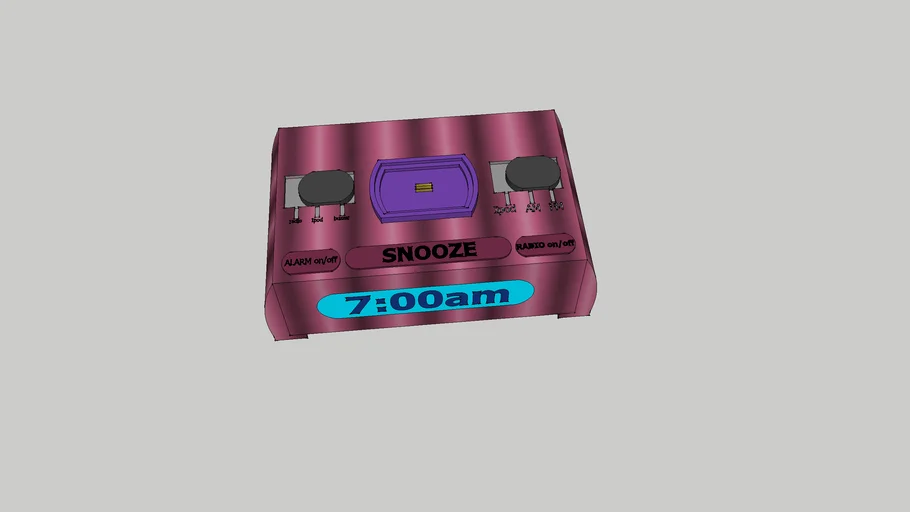 Cool Alarm Clock | 3D Warehouse