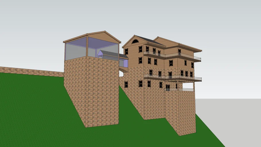 hillside house | 3D Warehouse