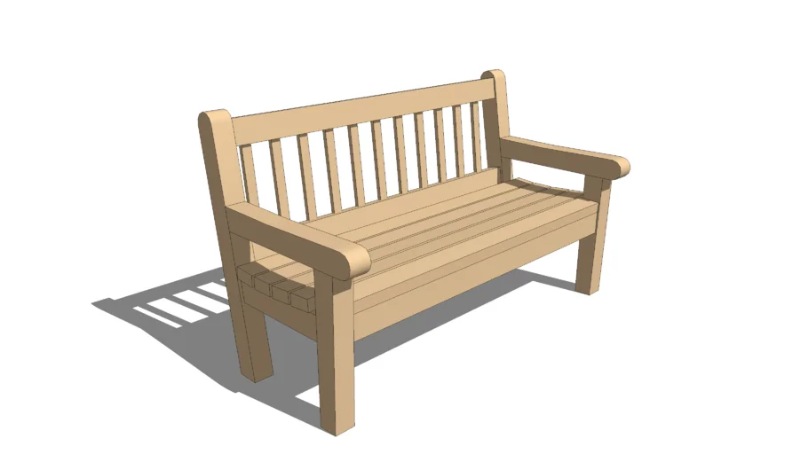 Wooden Bench | 3D Warehouse