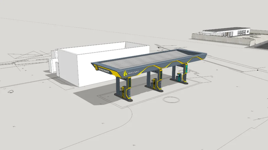 Sketchup 3d Models Gas Oil CYL Gold Plant | 3D Warehouse