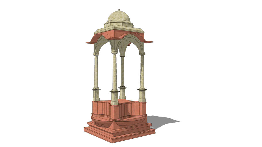 india gate chchatri | 3D Warehouse