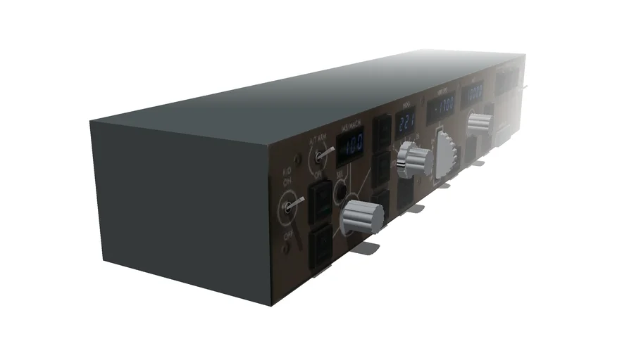 Boeing 747 MCP (Mode Control Panel) | 3D Warehouse