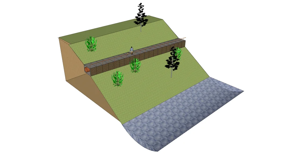 Hillside Trail with Utilidor Concept | 3D Warehouse