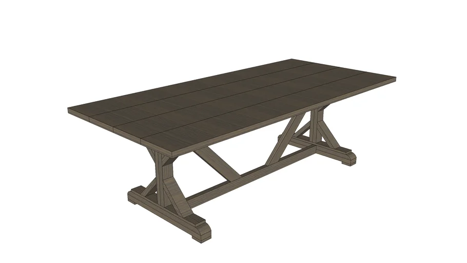 Farmhouse Dining Table | 3D Warehouse