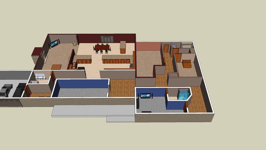 ranch floor plan | 3D Warehouse