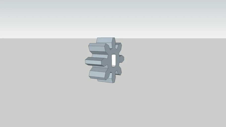 8 tooth gear for 28BYJ-48 stepper motor | 3D Warehouse