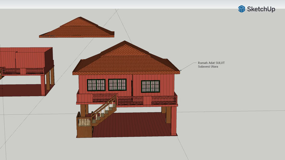 Rumah Adat Sulawesi Utara by Memet | 3D Warehouse
