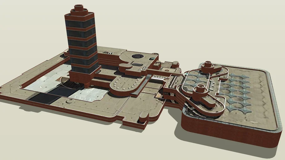 Johnson Wax Company Headquarters-约翰逊制蜡公司 | 3D Warehouse