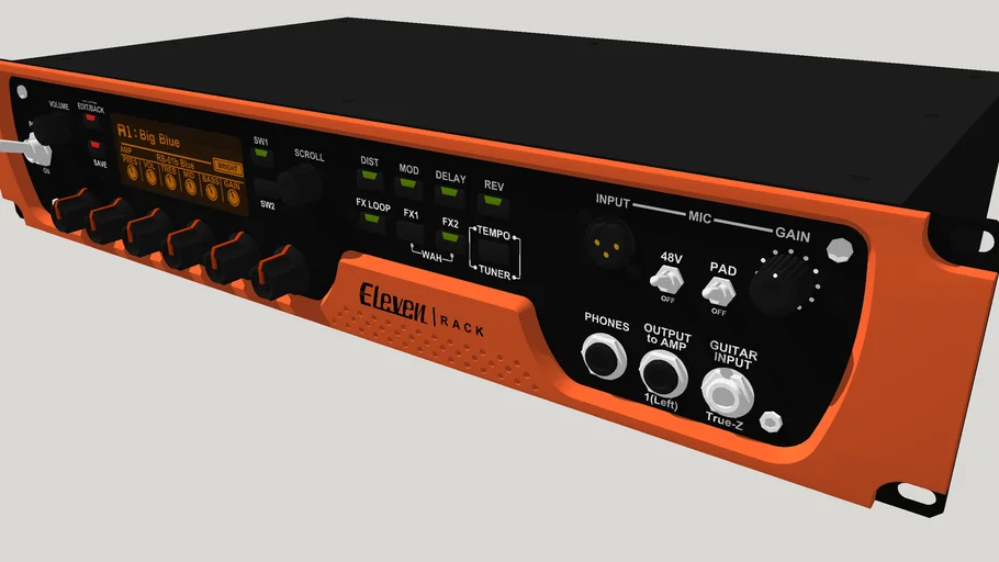 Digidesign ELEVEN Multi effect rack | 3D Warehouse
