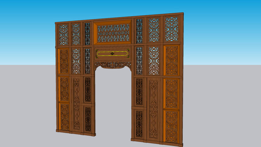 window timber panel | 3D Warehouse