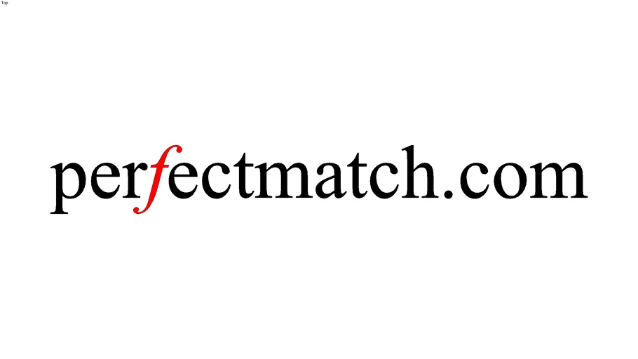 perfectmatch.com Logo | 3D Warehouse