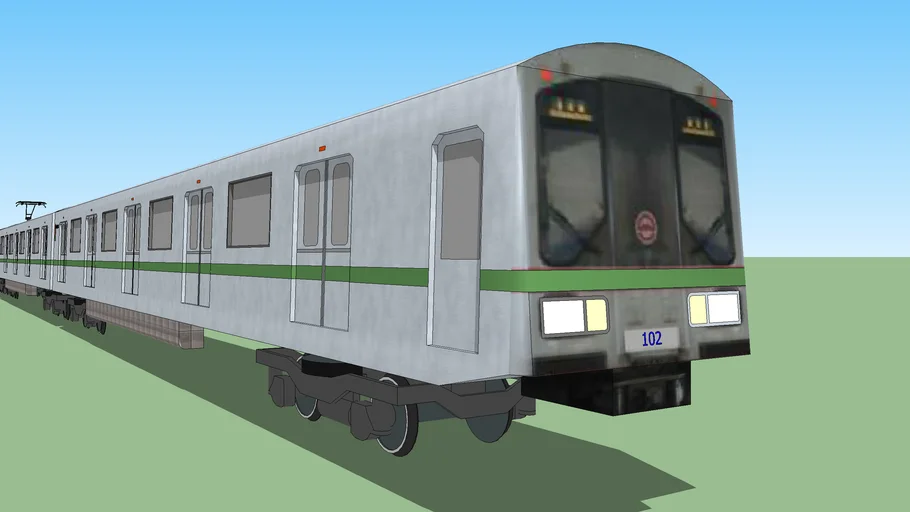 Shanghai Metro Line 2 AC-01 Train (SIEMENS Company) | 3D Warehouse