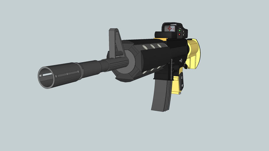 M4 carbine with eotech sight | 3D Warehouse