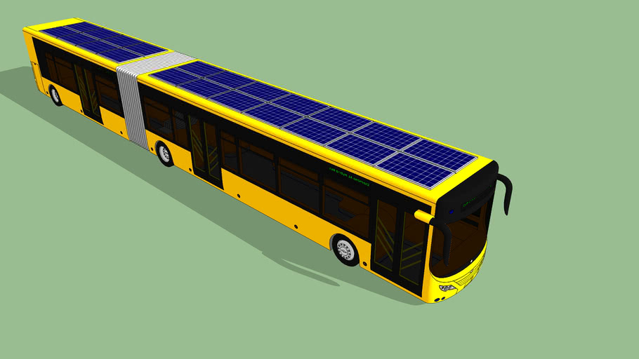 Bus with Solar PV Panels | 3D Warehouse