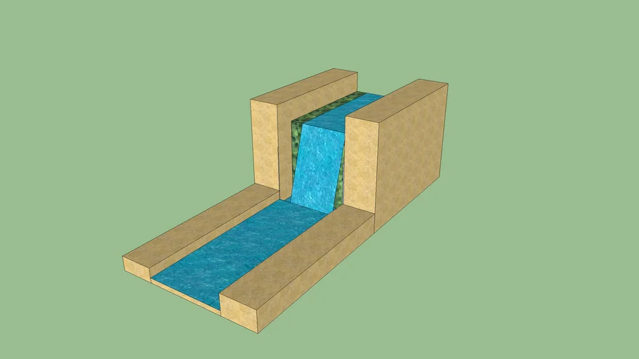 A waterfall | 3D Warehouse