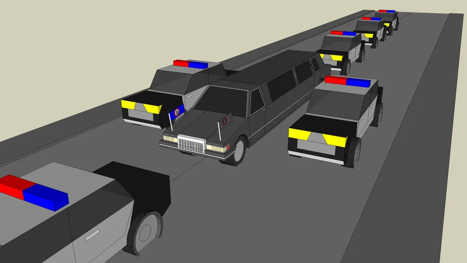 Presidential Motorcade | 3D Warehouse