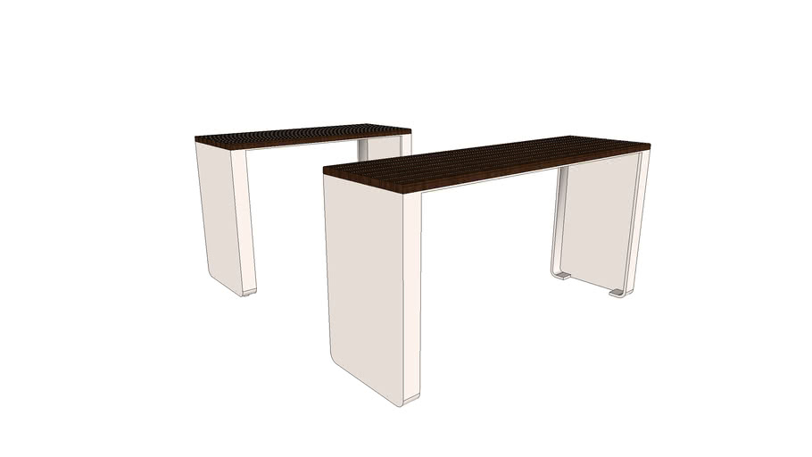 Monoline Solid Series High Top Table | 3D Warehouse