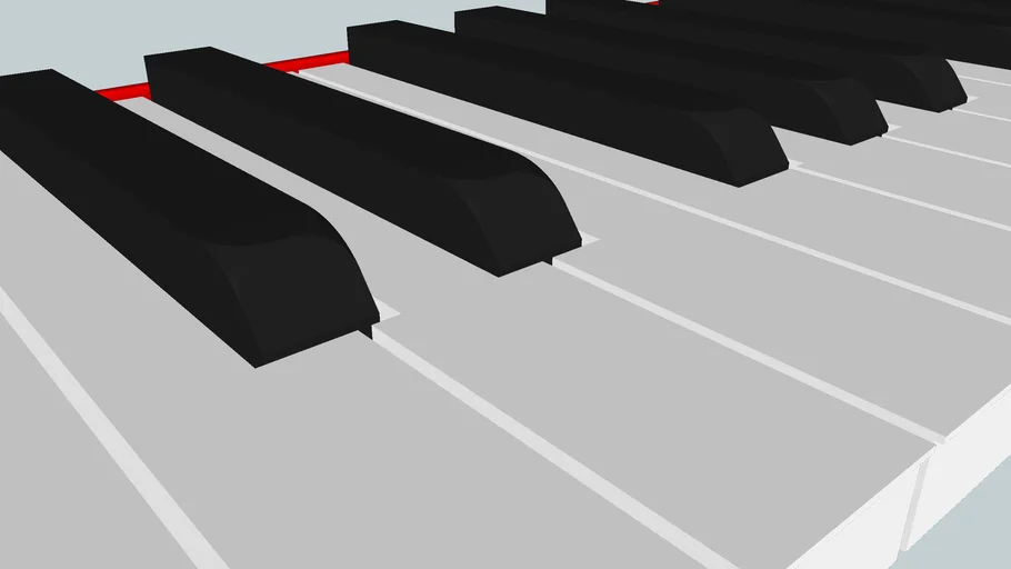 Piano Keys | 3D Warehouse