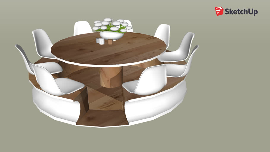 EAMES ROUNDABOUT WHITE | 3D Warehouse