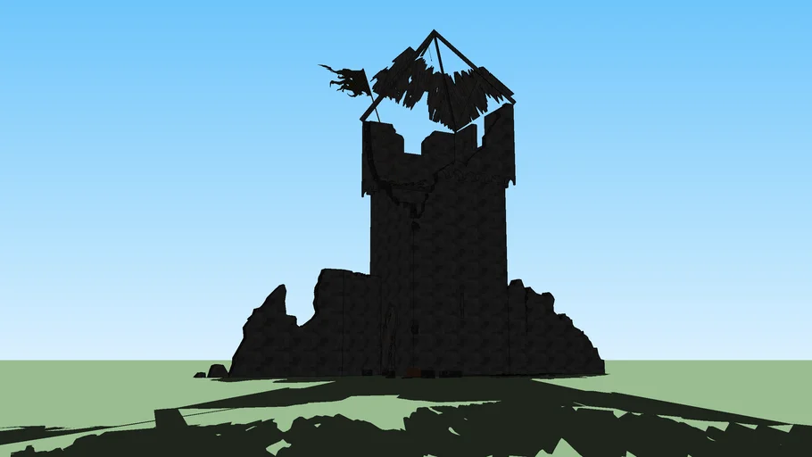 Destroyed castle tower | 3D Warehouse
