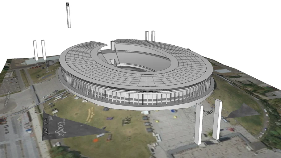 Model of Olympic Stadium, Berlin (Olympiastadion) | 3D Warehouse