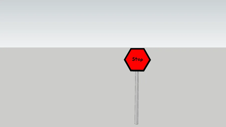 Stop sign | 3D Warehouse