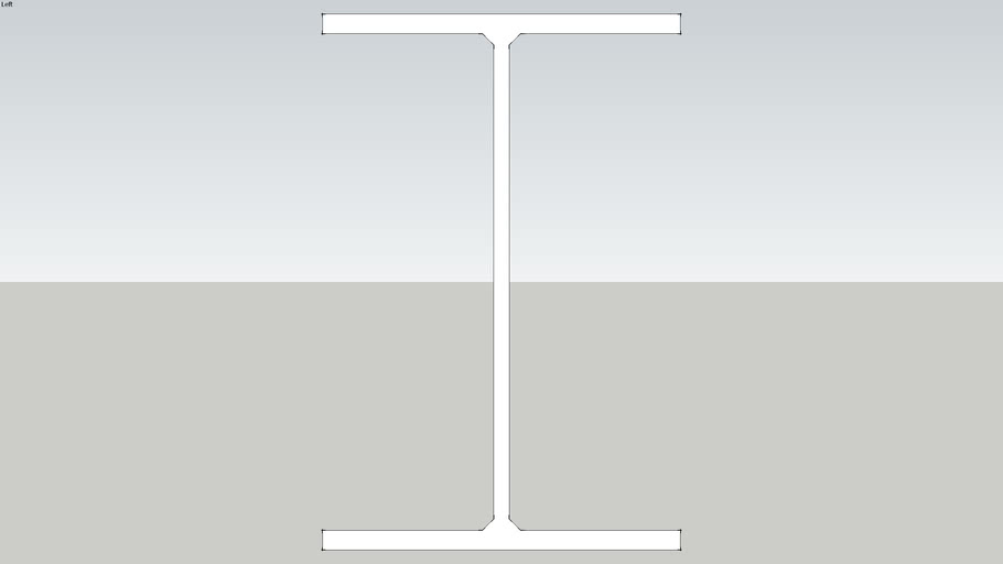 W6x9 Wide Flange I-Beam | 3D Warehouse