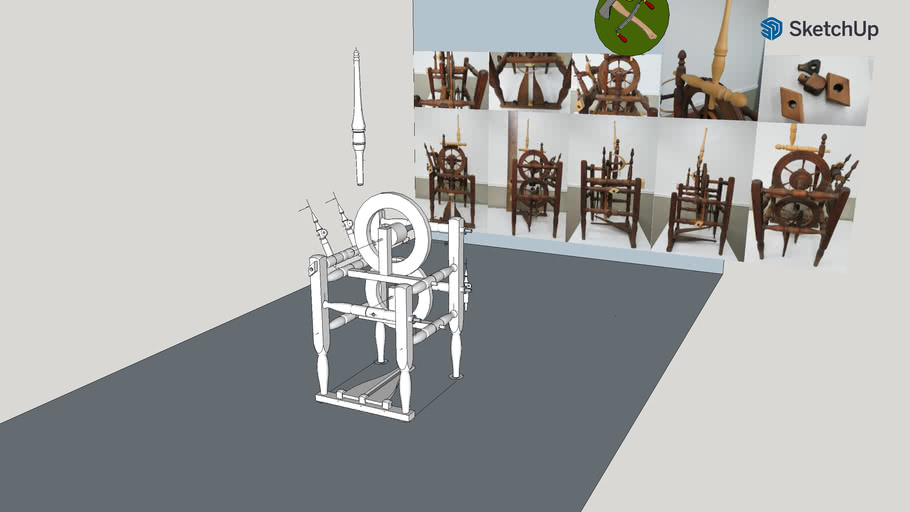 Spinning Wheel, chair | 3D Warehouse