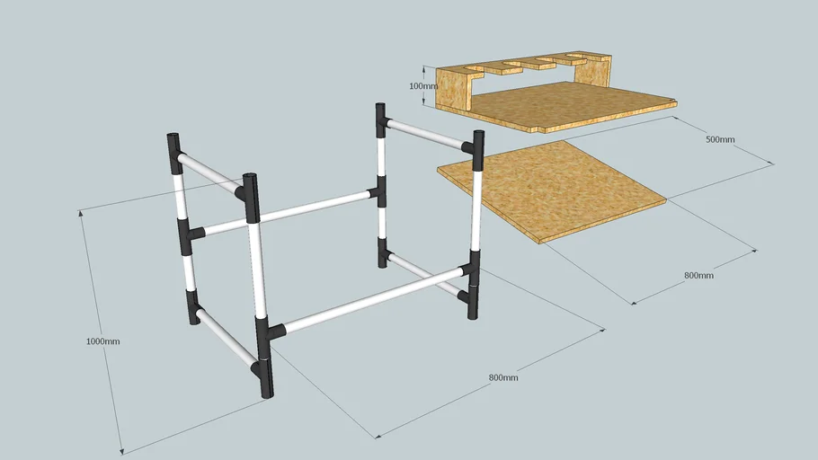 Trilogiq bench | 3D Warehouse