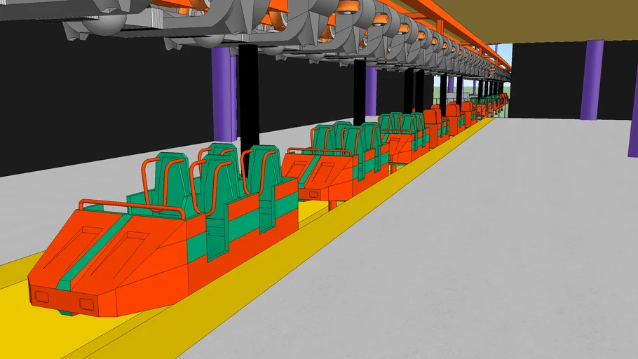 arrow dynamics xlr8 ride | 3D Warehouse