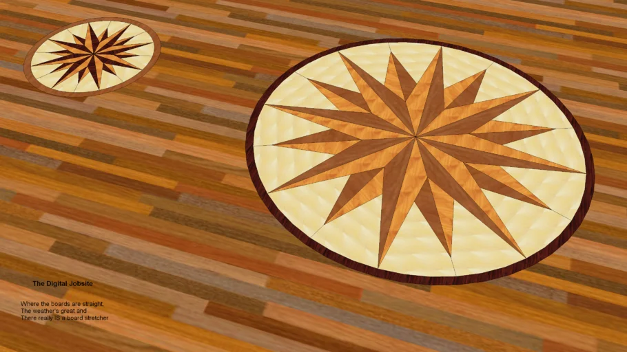Wood Compass Inlay Patterns Medallion Magic Wood Floor Medallion Inlay