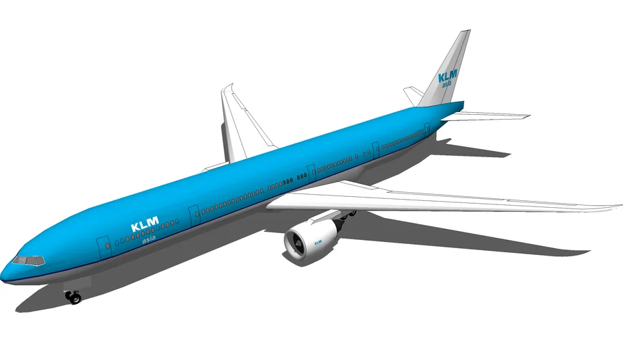 KLM Asia Boeing 777-300ER | 3D Warehouse