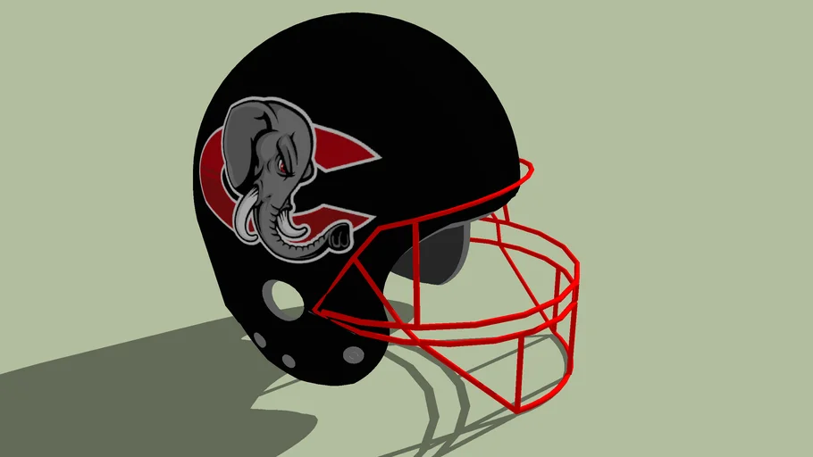 Catania Elephants football helmet | 3D Warehouse