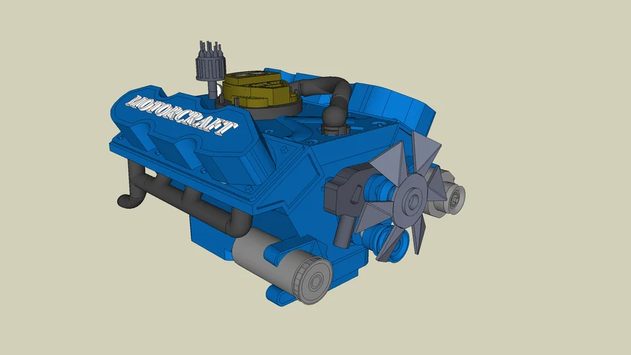 302 FORD ENGINE BY DOITALL | 3D Warehouse