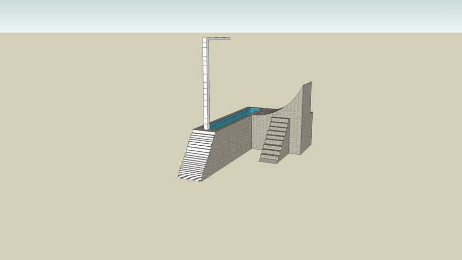Pool W/ Tallest Diving Board | 3D Warehouse