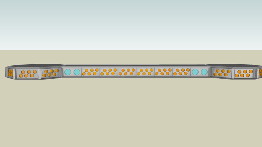 Amber LED LightBar | 3D Warehouse