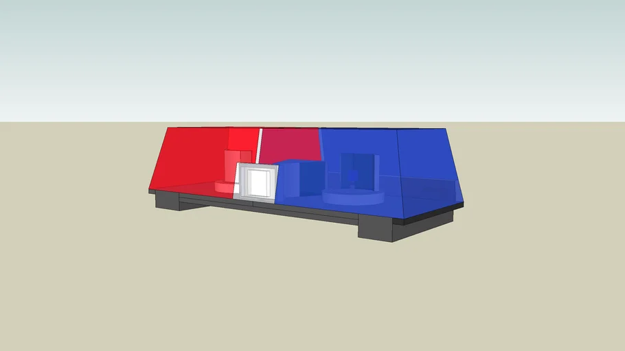 mini halogen lightbar | 3D Warehouse