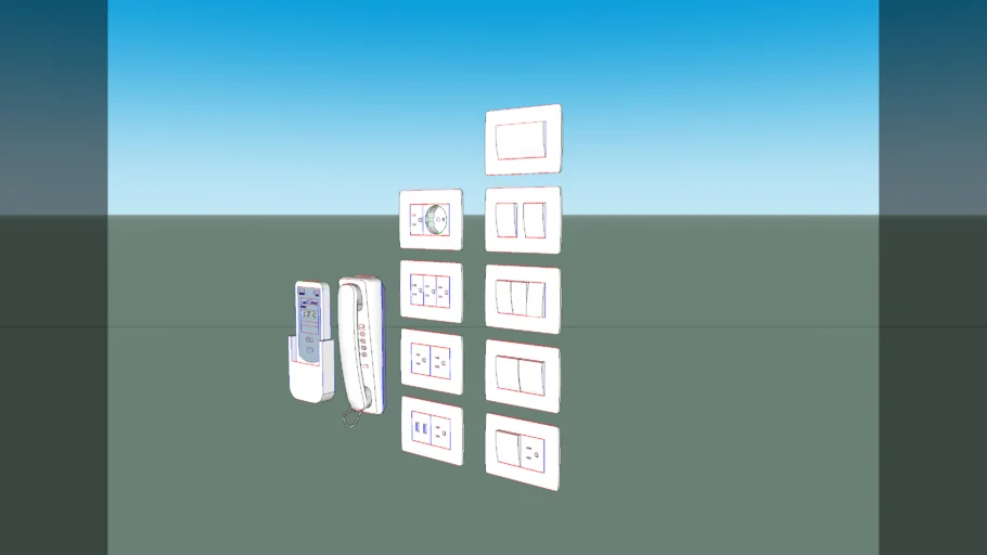 Tomacorriente Interruptores | 3D Warehouse